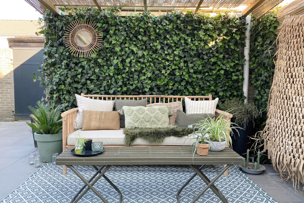 A climate-friendly garden with Mobilane ready-made Green Screens