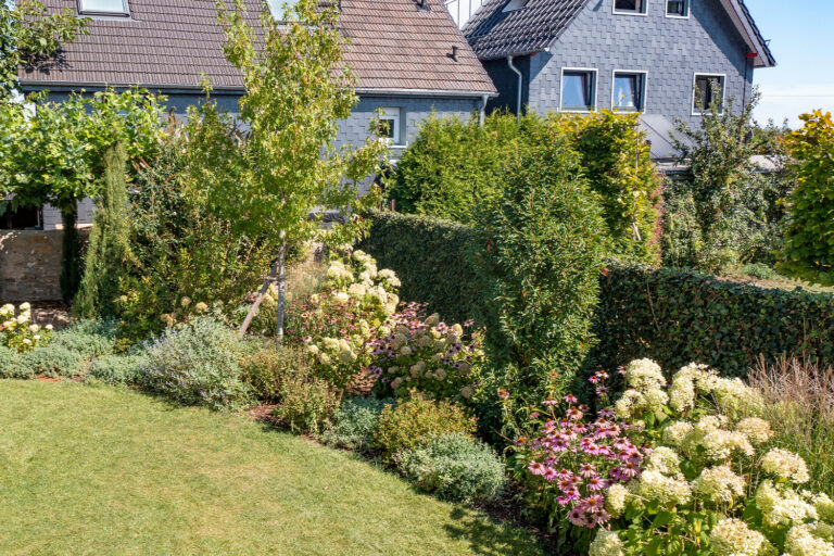 Ready-made hedge fenced both vegetable and ornamental garden - Mobilane